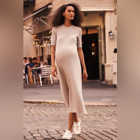 Frances Hart | Dresses | Frances Hart Maternity Ribbed Knit Wool Maxi ...